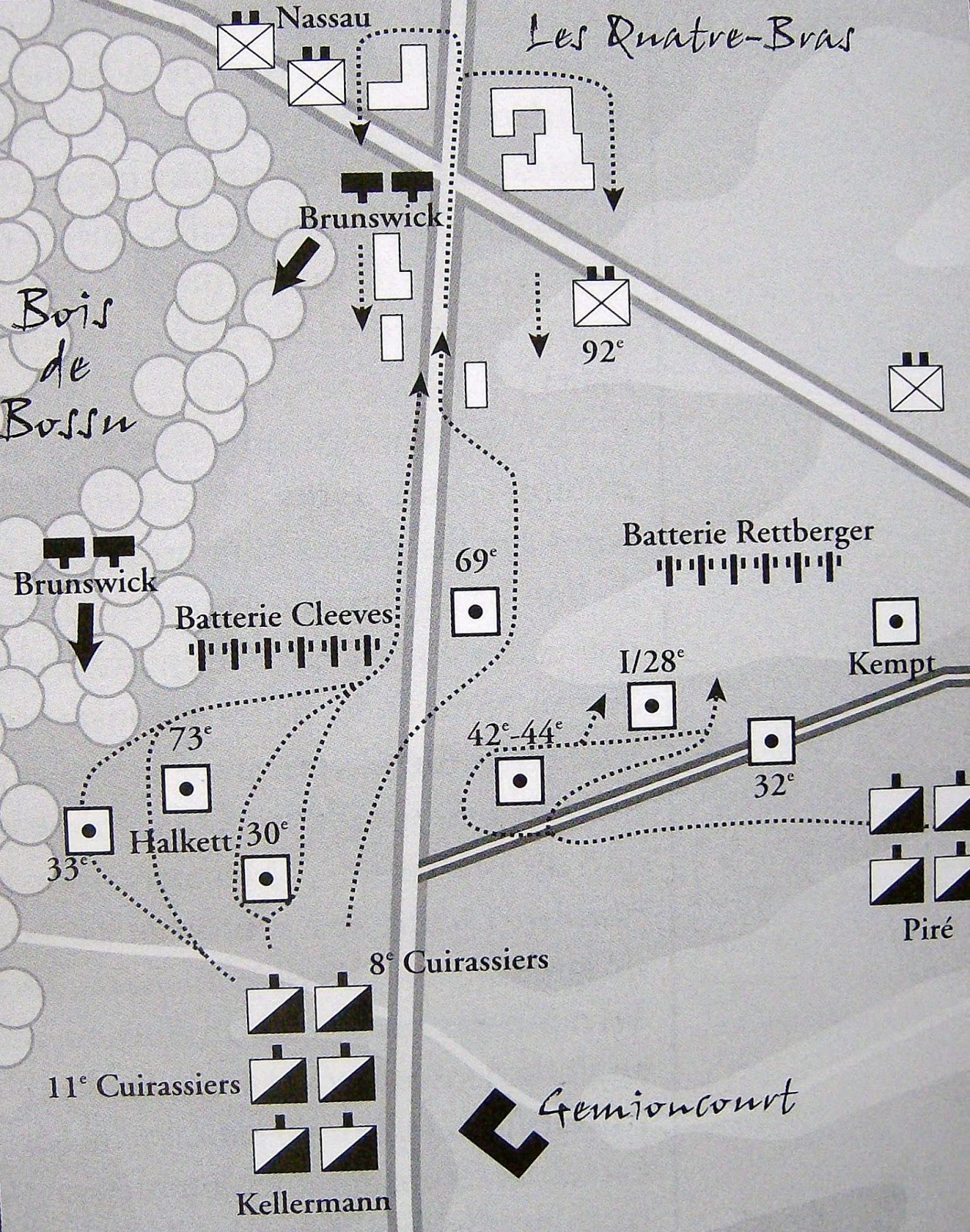 THE BRITISH ARE COMING!: Maps of the Battle of Quatre-Bras