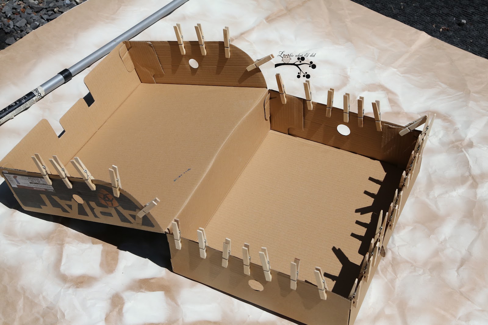 The Farmhouse Porch: "Christmas in July" Lattice Card Holder Craft