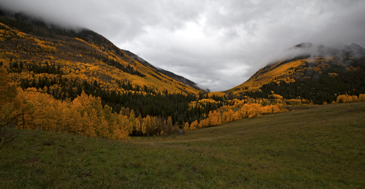 Ken Papaleo: X Marks the Shot: Maroon Bells, Aspen Colorado, Fall Colors.