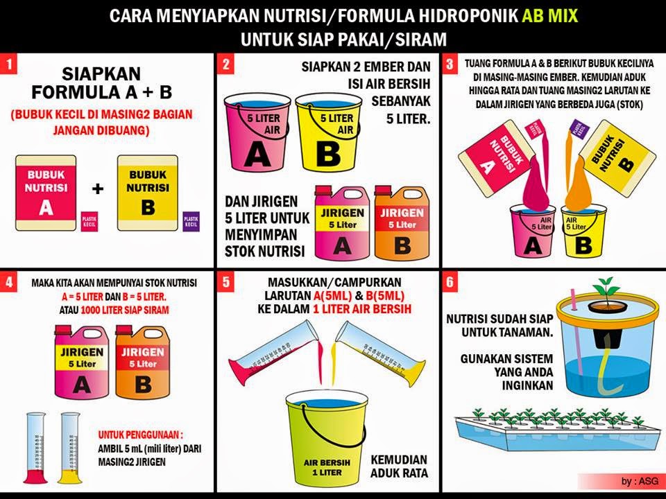 Nutrisi AB MIX | Cara Menanam Hidroponik