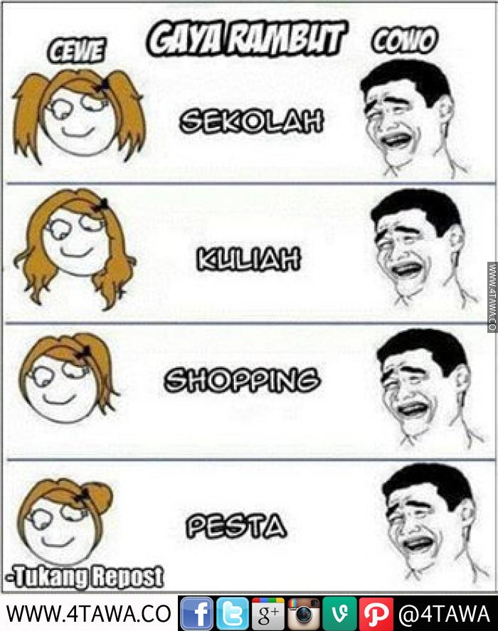 21 Meme Perbedaan Cewek dan Cowok Ini Lucu Banget, Bisa Saling Mengerti ...