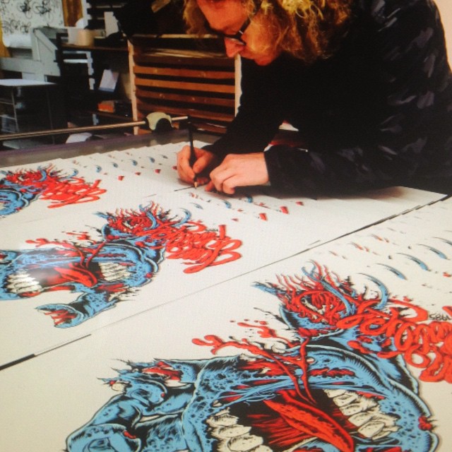 INSIDE THE ROCK POSTER FRAME BLOG: Ken Taylor Screaming Hand Print Release