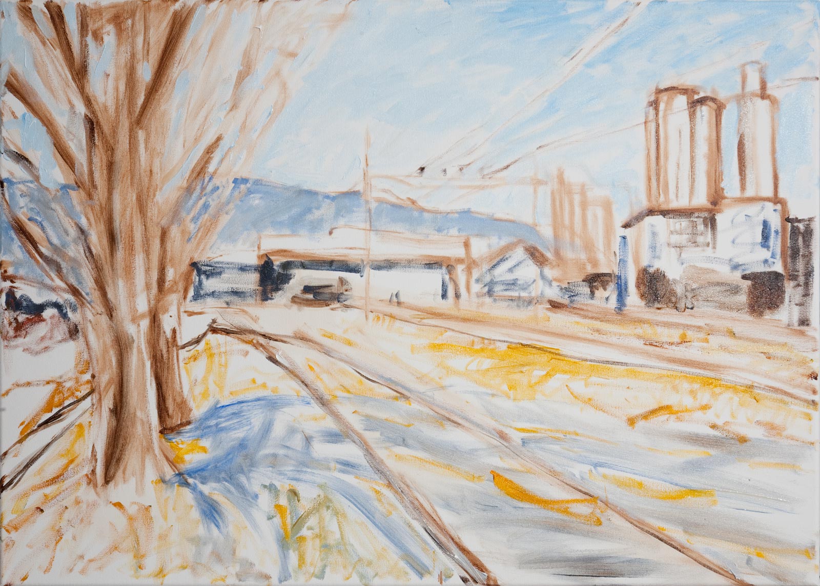 Peter Hobden's Painting Adventures: Industrial zone