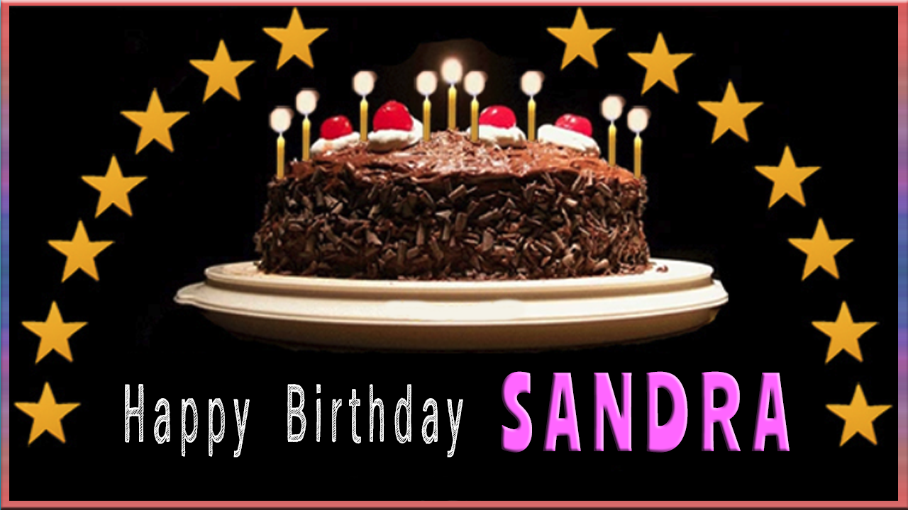 Happy Birthday Sandra Cake