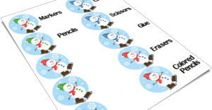 Classroom Freebies Too: FREE Seasonal Labels!