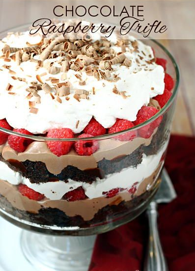 Chocolate Raspberry Trifle - New Healthy Recepes Mabry