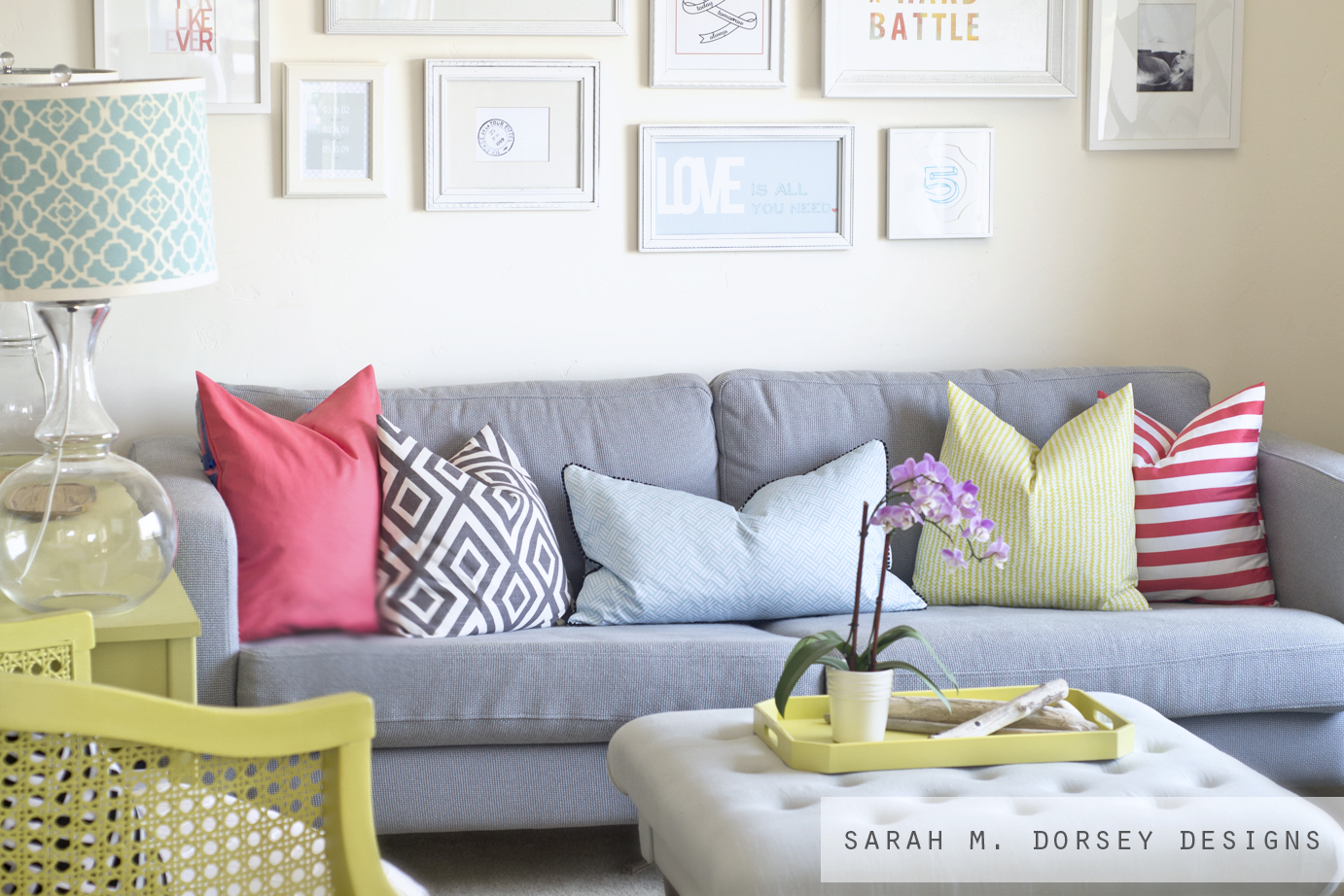 10 minute pillow shams for the Living Room - Dorsey Designs