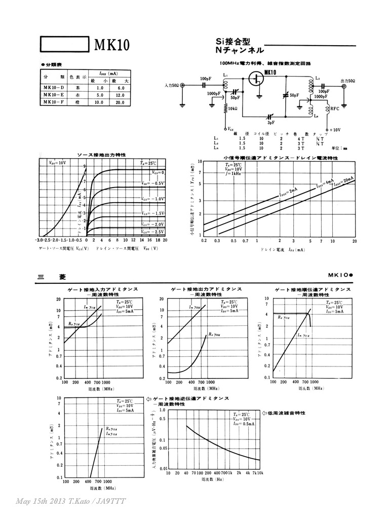 Radio Experimenter's Blog: 【部品】Failure of a MK10 J-FET