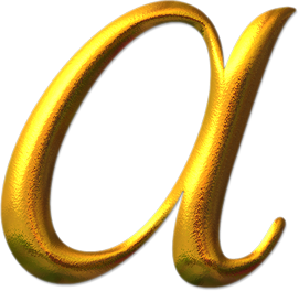 Letras en Dorado. Golden Letters. - Oh my Alfabetos!