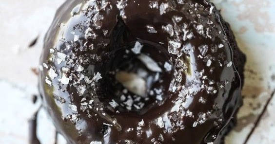 Salted Dark Chocolate Fudge Donuts - The Country Cook Easy Recipes