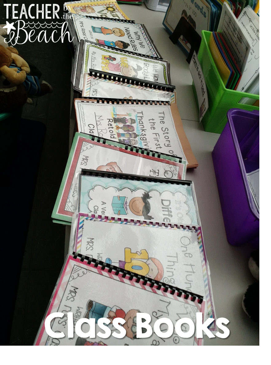 Class Books for the Year - Teacher by the Beach