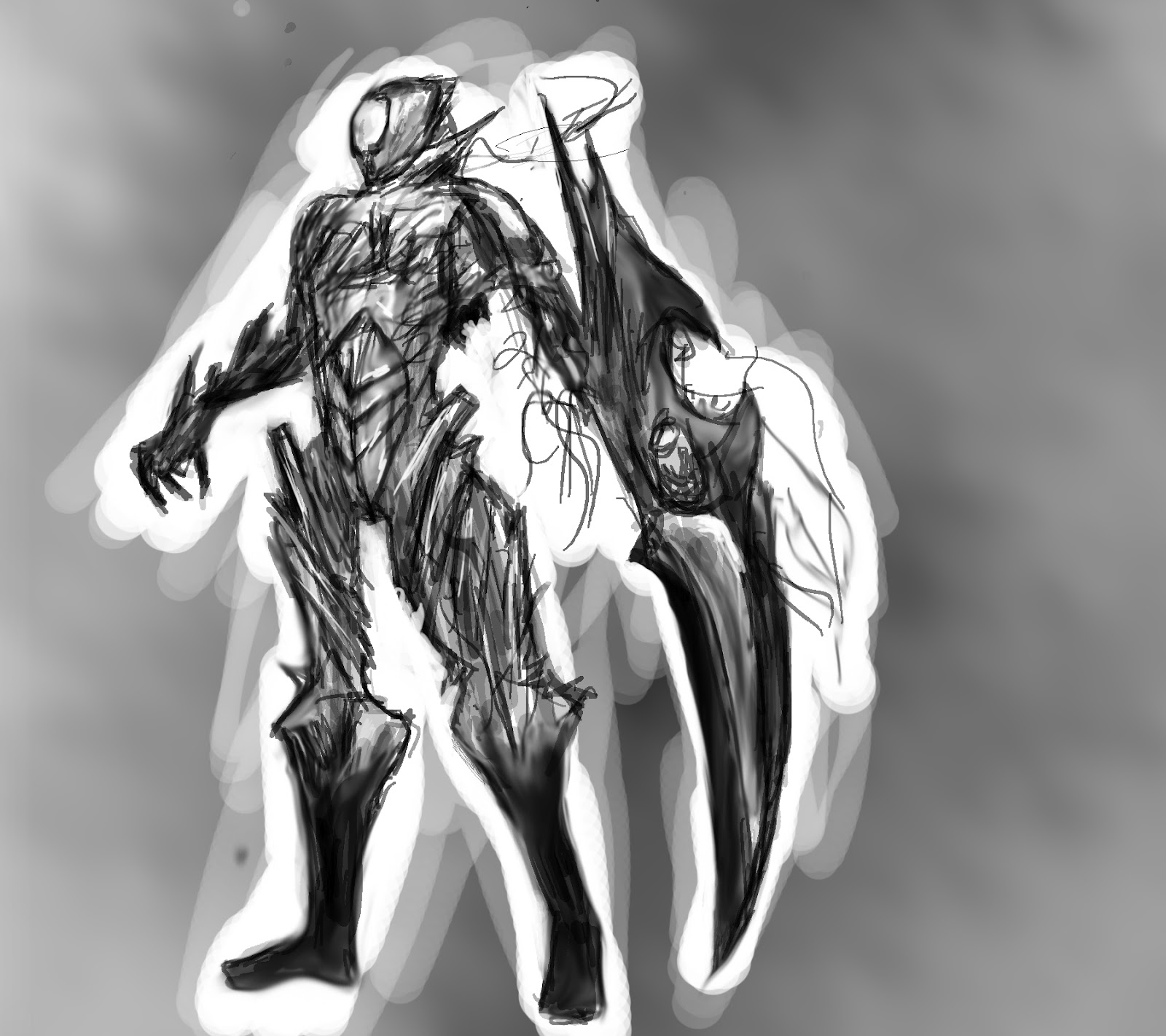 Sculptor by Day: Alex Mercer Sketch 1