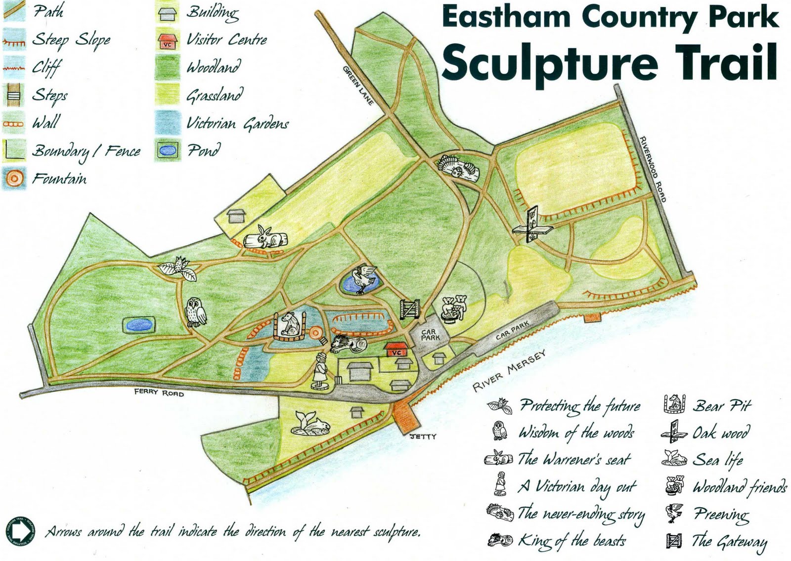 Eastham Country Park: Maps