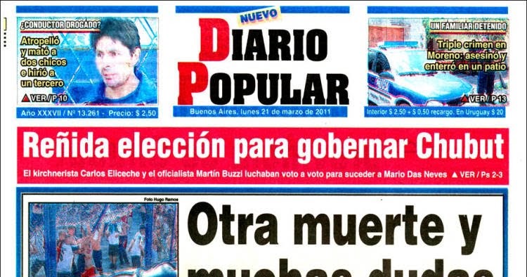 Paper Papers: Nuevo diseño de Diario Popular