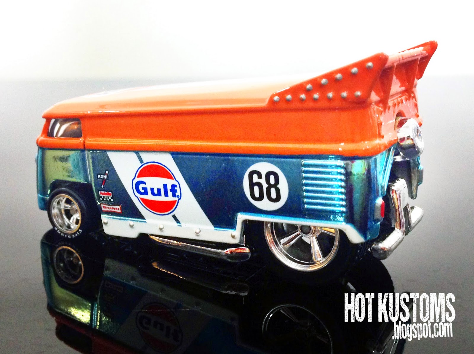 Hot Kustoms Mini Cars: 2014 RLC Gulf Racing Drag Bus