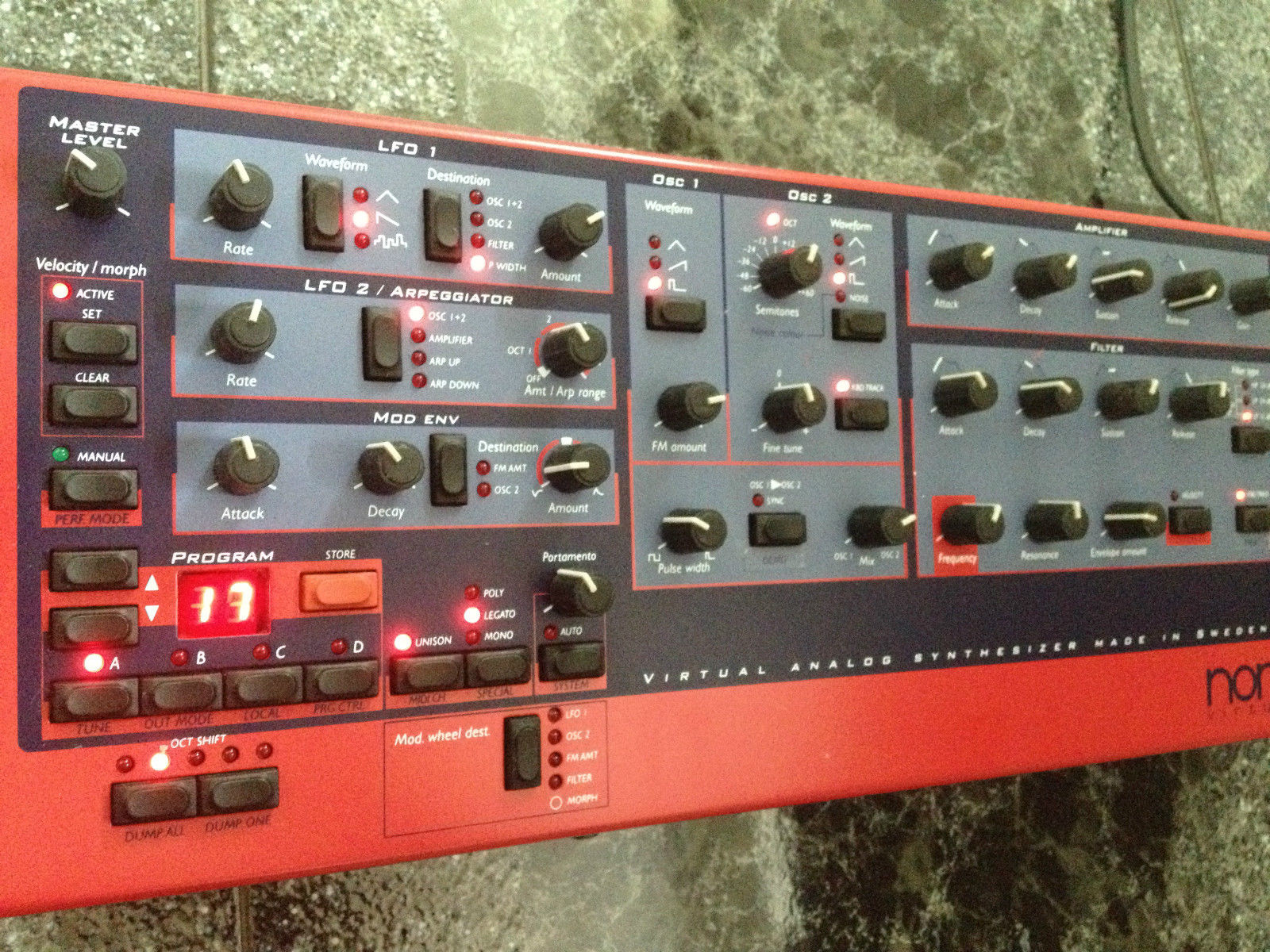MATRIXSYNTH: Clavia Nord Lead 1 Rack OS v2.3 12 Voice Expanded VA ...
