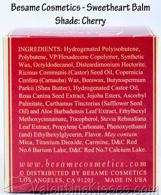 Valentine Kisses: Besame Cosmetics Sweetheart Balm in Cherry - pics ...