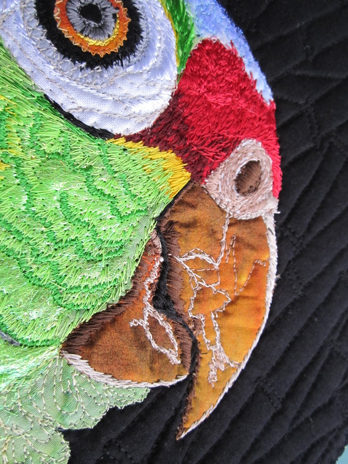 the quilt book: Portrait of a Panamanian Parrot