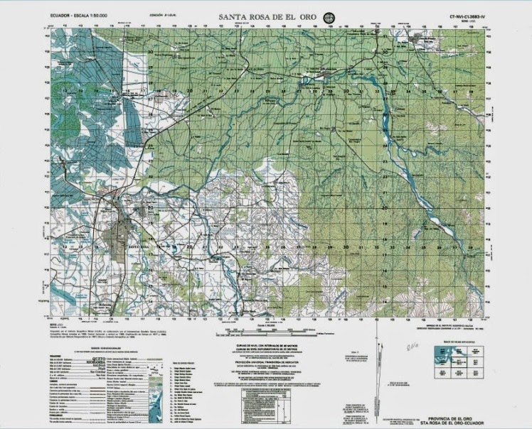 Mapas, Planos , Cartas Topográficas , Ecuador: PLANOS / CARTAS ...