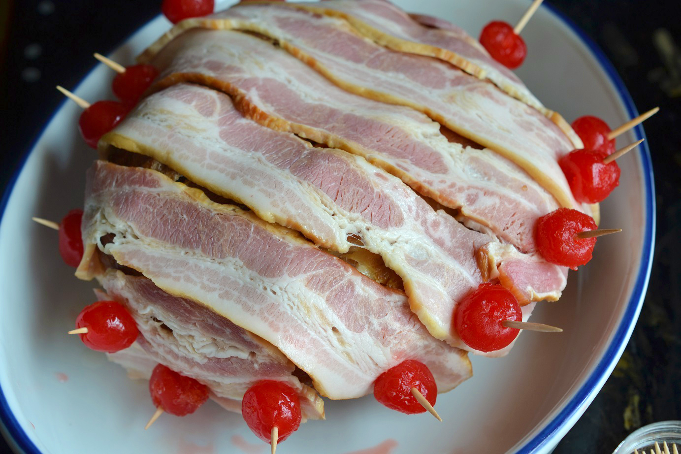 Greedy Girl : Bacon wrapped Coffee Bourbon Ham