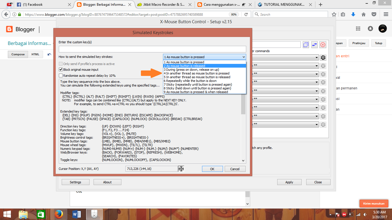 X Mouse Button Control Macro