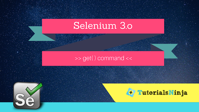 Selenium By Arun Selenium 3 And Get Command Using Get Command To Open The Specified Url Page