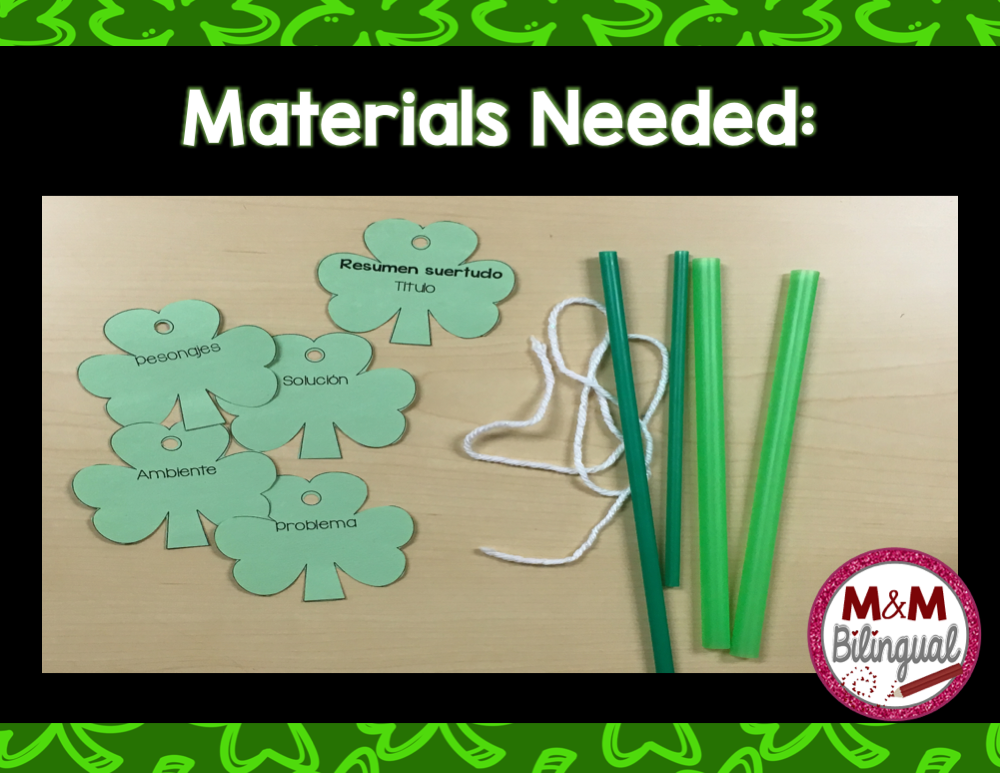 M&M Bilingual: March Summary Craft (1-2 Bilingual)