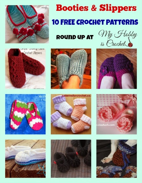 My Hobby Is Crochet: 10 Free Slippers/Booties Crochet Patterns for big ...