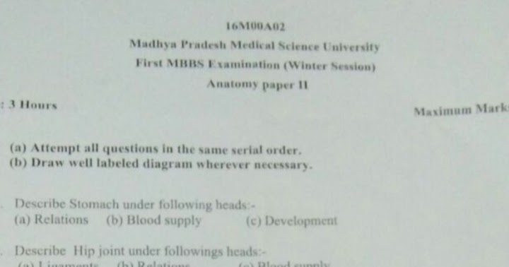 Mbbs mpmsu papers