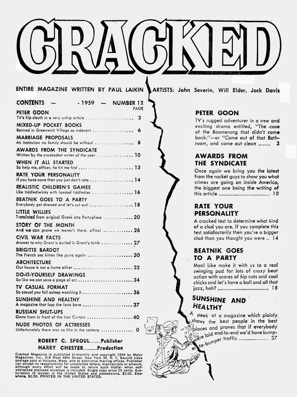 Cracked Magazine and Others: Cracked Magazine #12