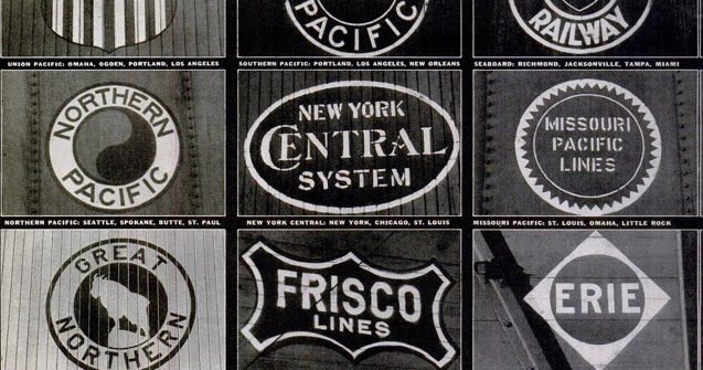 Orange Crate Art: Railroad emblems
