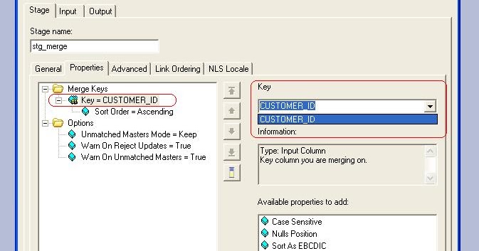 Merge Stage in DataStage