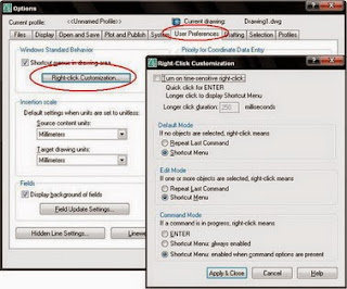 AutoCad, Optimize Your Mouse Right Button - Cad of Autocad