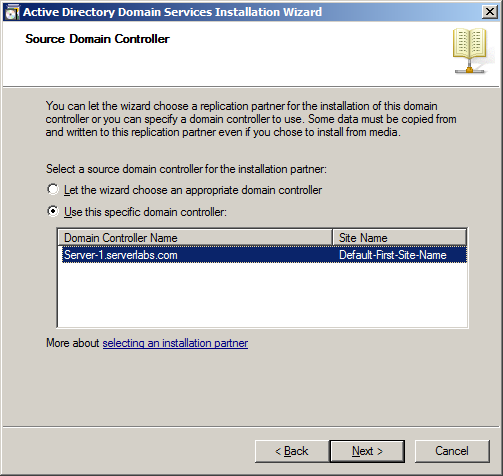 Server Labs How To Install Configure Additional Domain Controller Adc In Windows Server 2008r2