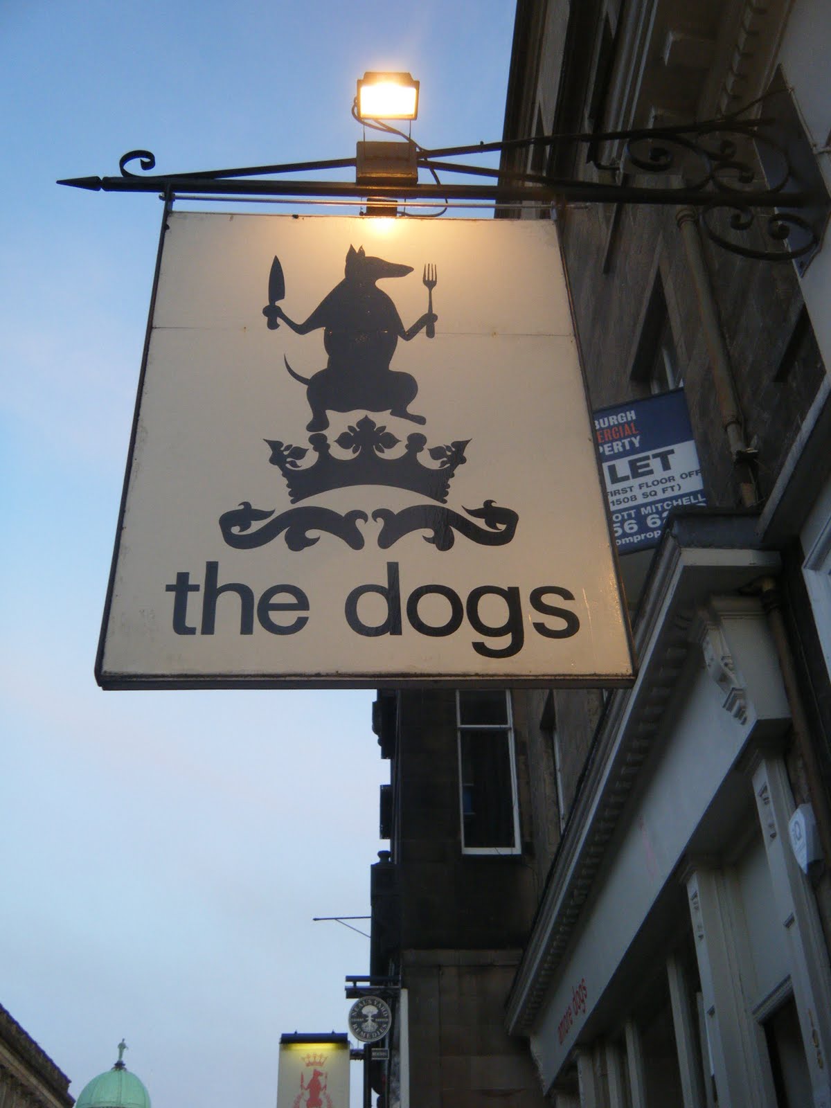 Nomalicious: Visit to Edinburgh - Day one - Dinner at The Dogs