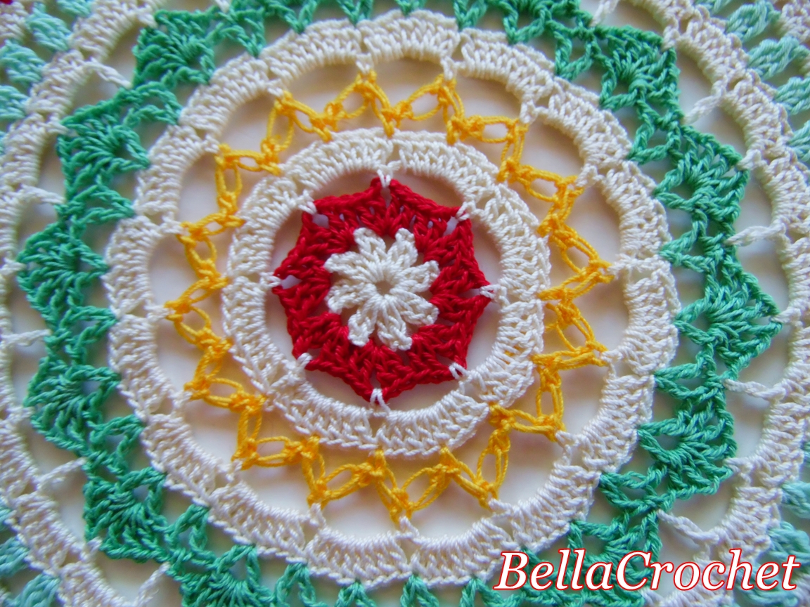 BellaCrochet: Sweet Memories Mandala Doily: A Free Crochet Pattern For You