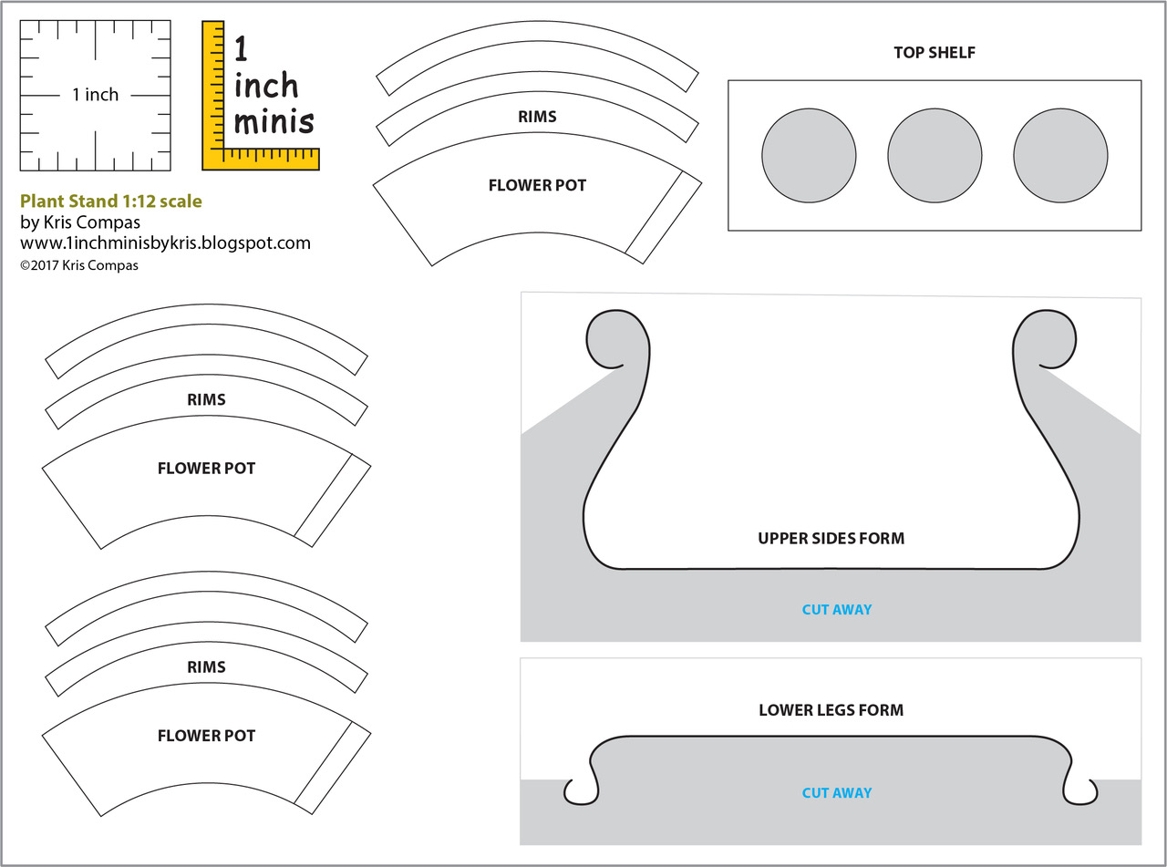 Paper Flower Pot Template