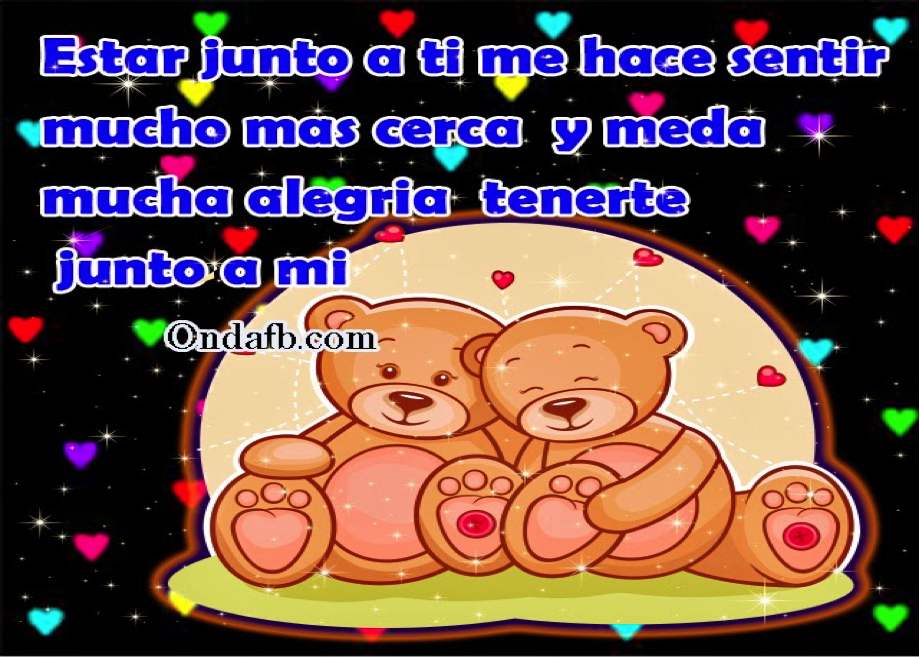 Imágenes con Versos.: Ositos Tiernos de Amor con Frases para Dedicar