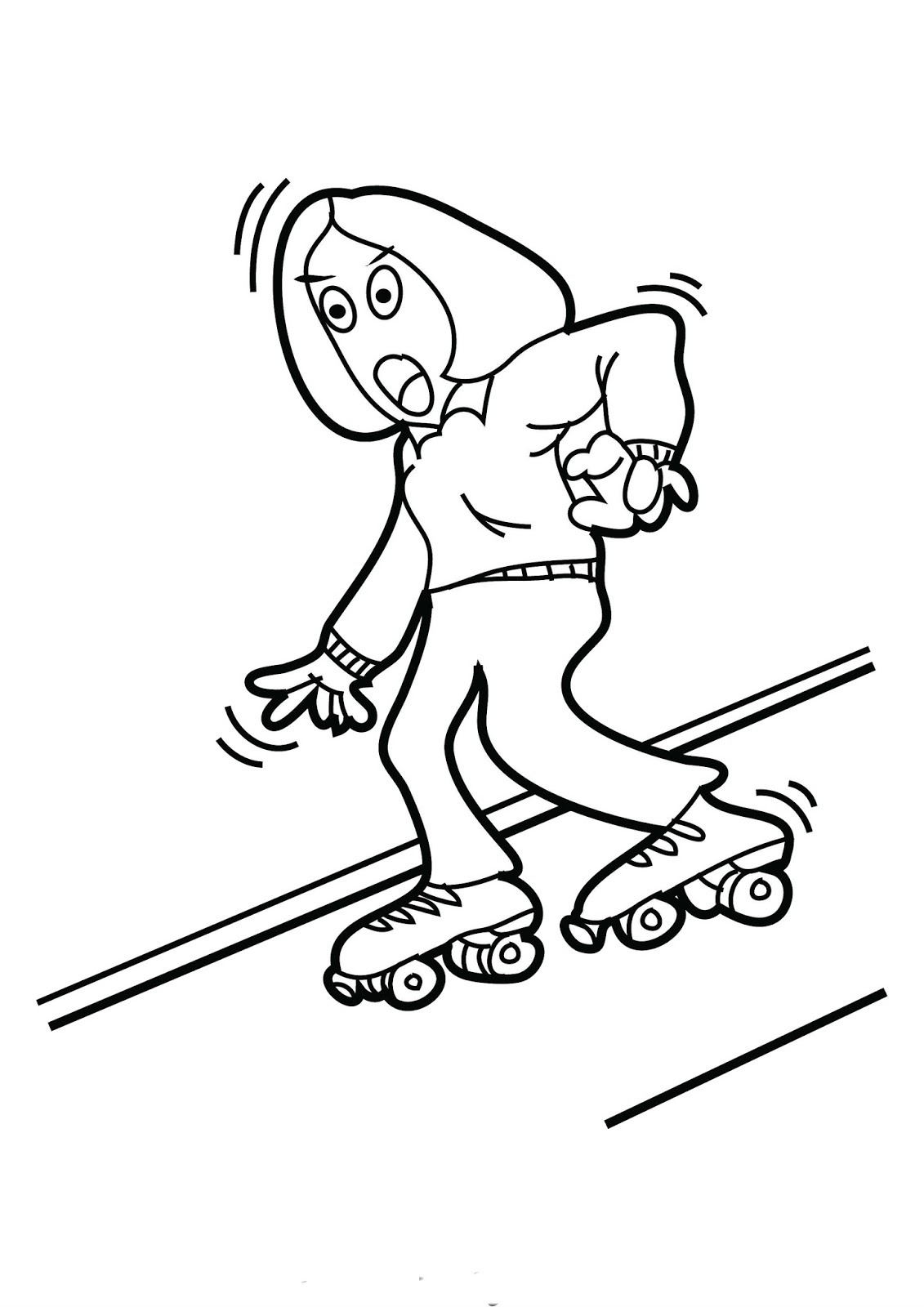 Coloring Pages For Pictures Of Sports: Skating And Skateboard Coloring ...