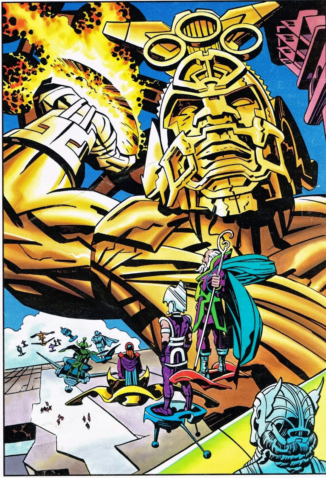 Cap'n's Comics: A Trio of Cosmic Football Stadiums by Jack Kirby