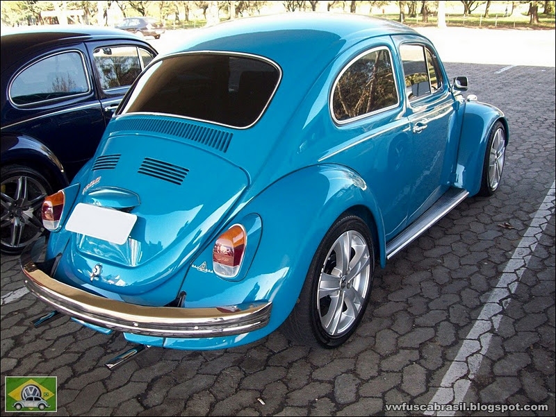 VW Fusca Brasil: Cores - Azul Pavão