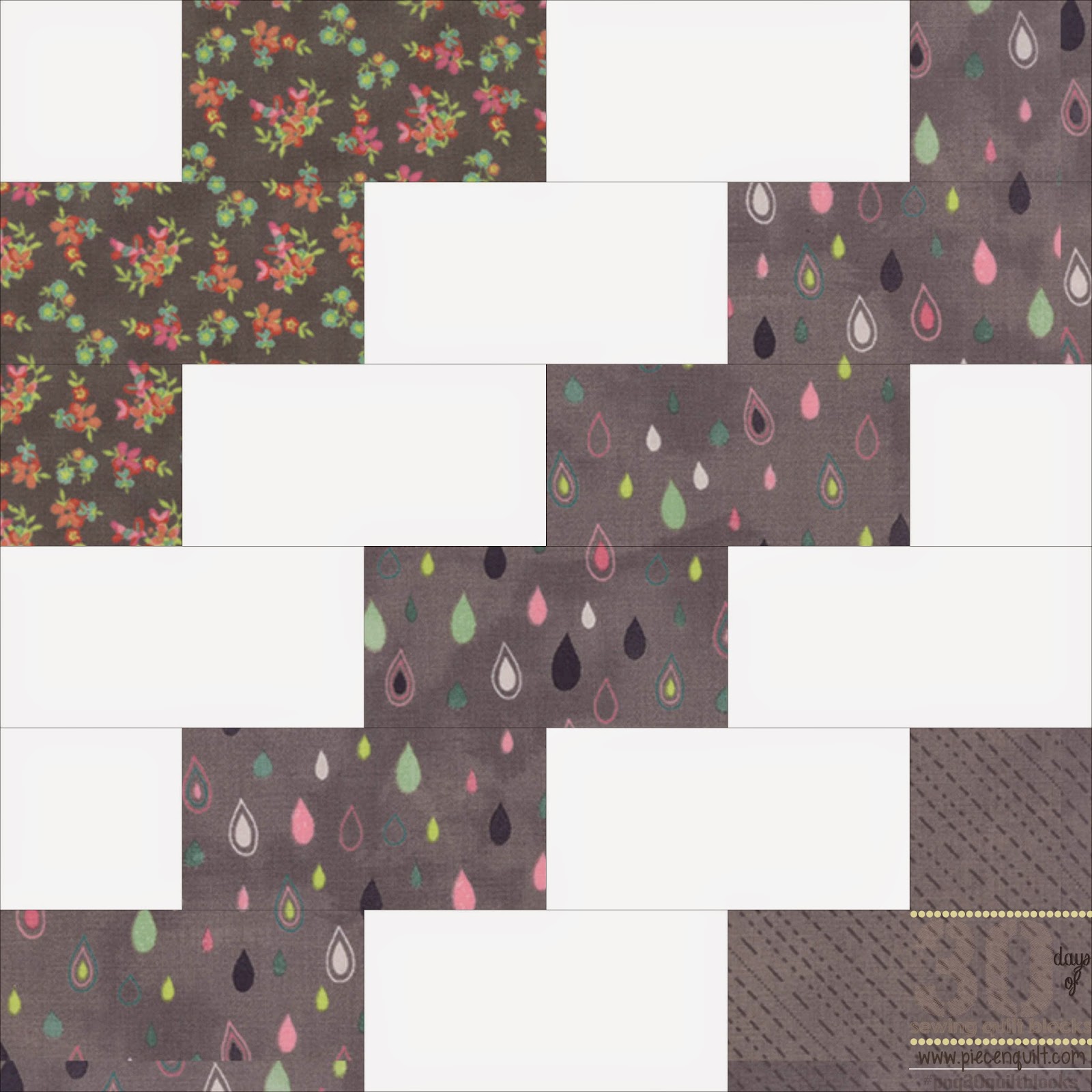 Piece N Quilt: How to: Streak of Lightning Quilt Block - 30 Days of ...