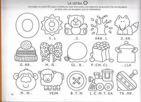 Tareitas: COMPLETA LA SILABA CON O