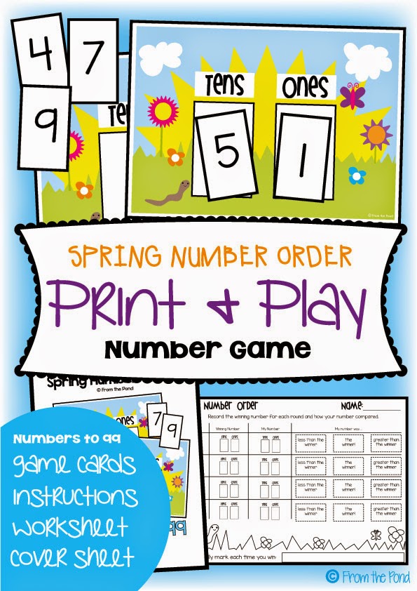 Spring Place Value Games | From the Pond