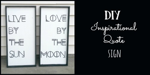 DIY Inspirational Quote Sign - Little Vintage Cottage