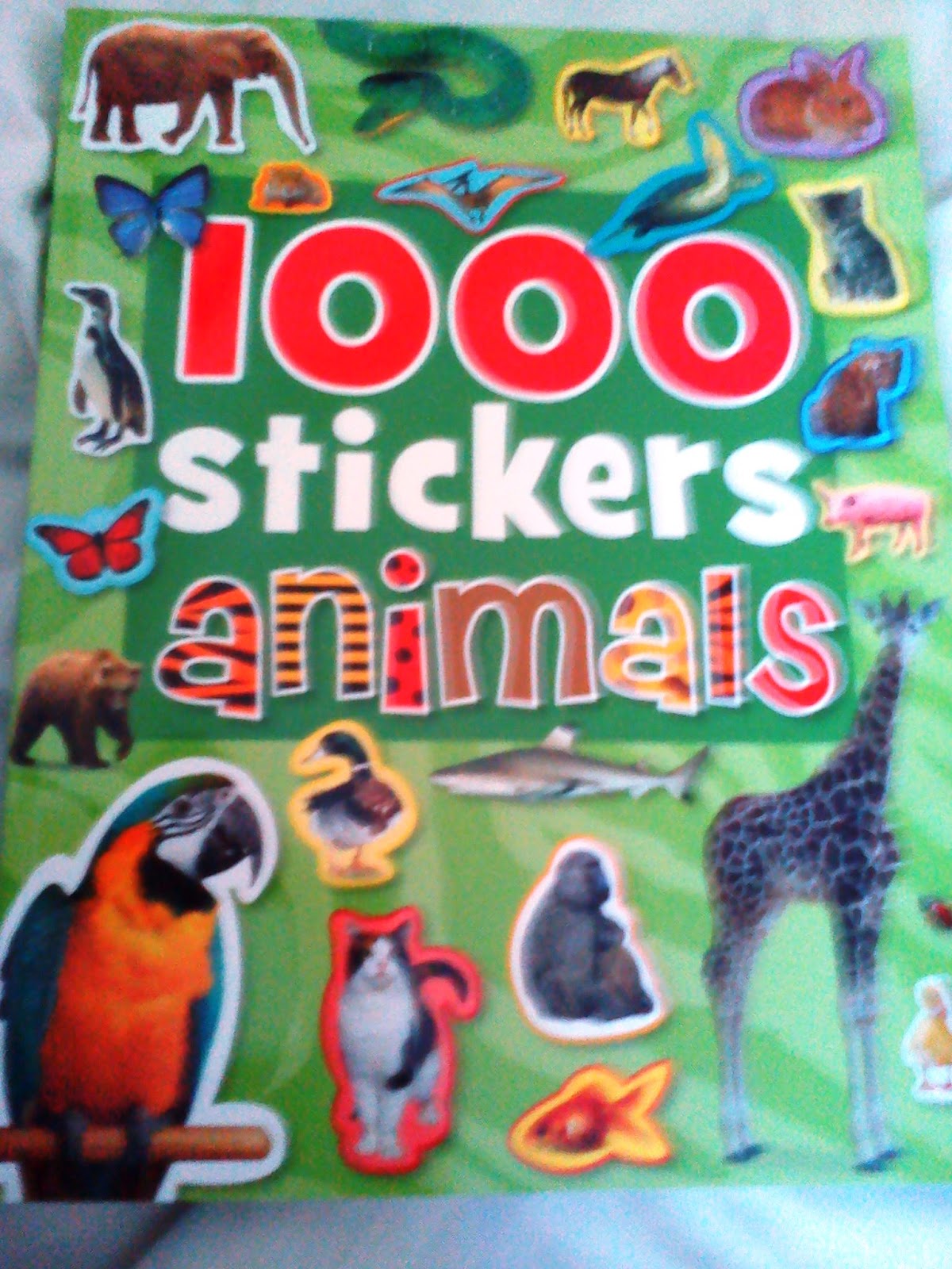 cinta-rasul: Info Buku: 1000 Stickers Animals Book