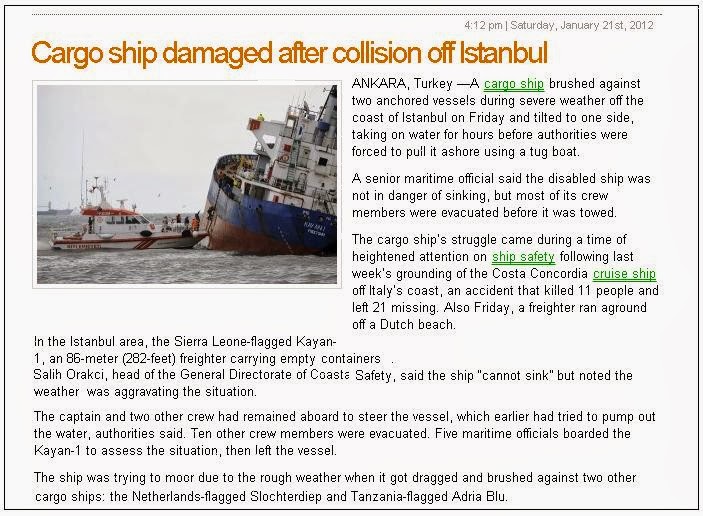 Technical English for Navigation: Cargo Ship Damaged (Case Study)
