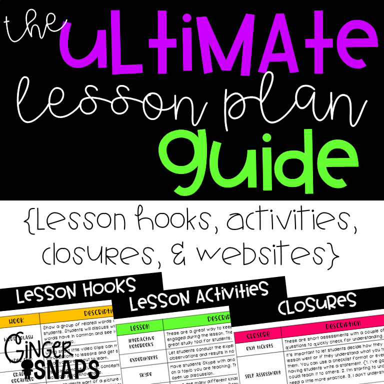 Ginger Snaps: Ultimate Lesson Plan Guide Update
