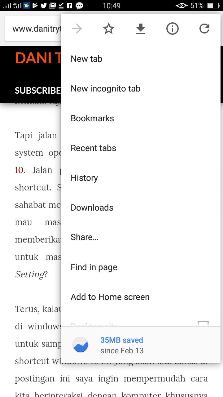 Tips Menyimpan Halaman Web di Android