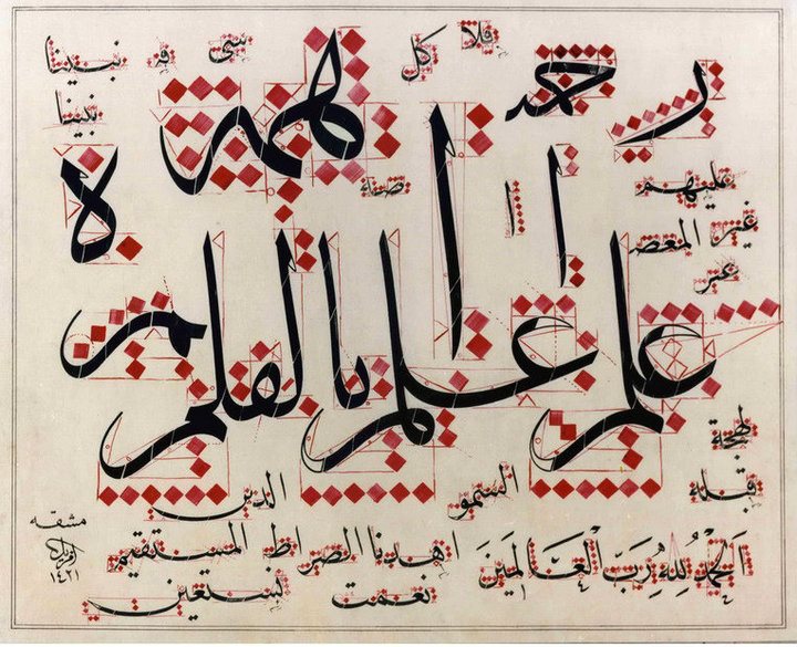 Seni Kaligrafi : Contoh Kaidah Kaligrafi Khot Tsulus